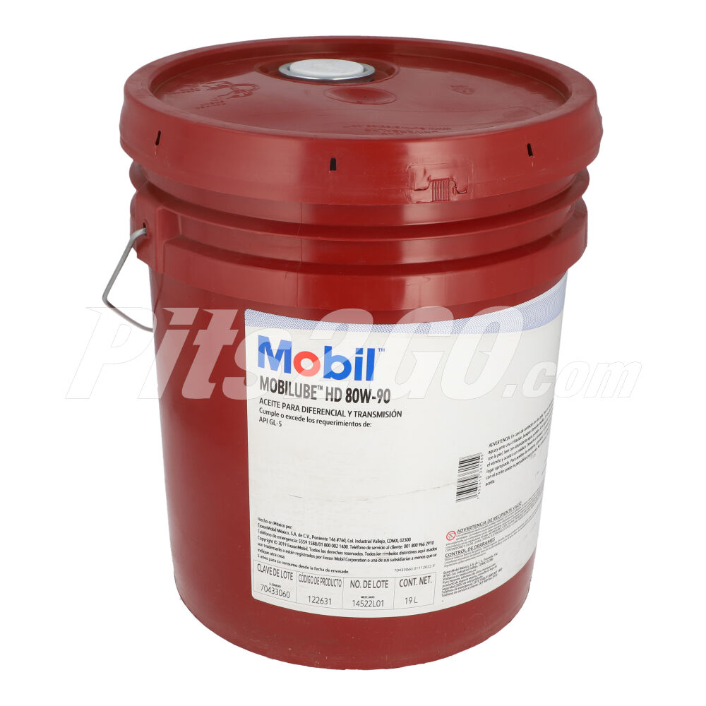Compra Aceite para diferencial y transmisión MOBILUBE HD 80W-90 API GL-5, cubeta 19 litros al ...